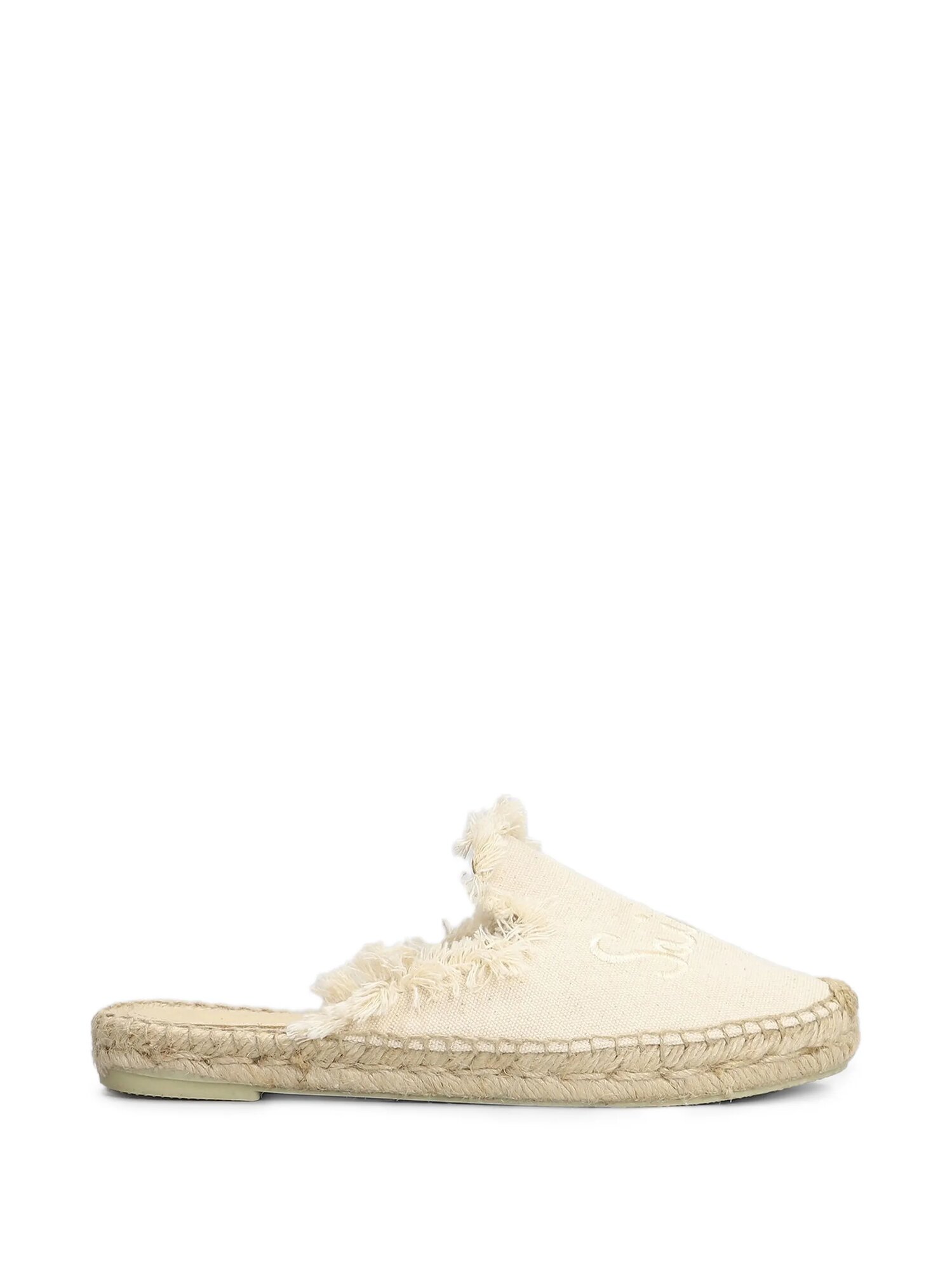 Мюли Fringe-trimmed embroidered mules