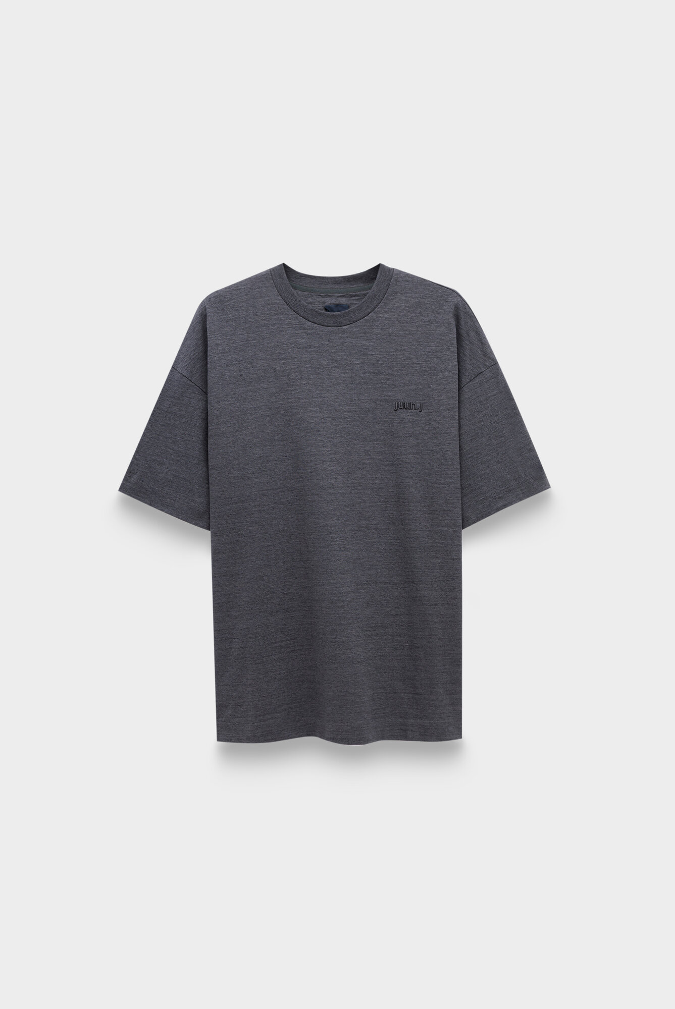 Футболка Juun.J [SEMIOVER] SLUB JERSEY BASIC SHORT SLEEVE для мужчин цвет серый размер 52