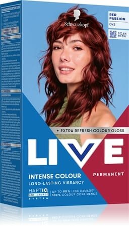 Краска для волос Schwarzkopf LIVE Intense Colour, красная страсть, 1 шт
