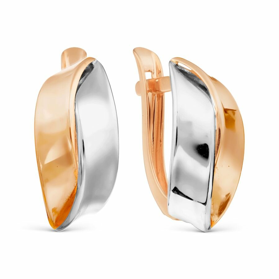 Серьги, красное золото, 585 проба
