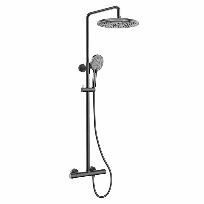 Душевая стойка Kaiser Serio 05577-15 воронёная сталь