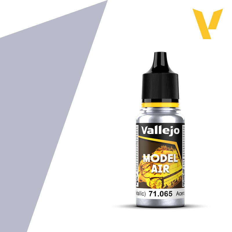 Краска Vallejo Model Metallic Air: Steel 71.065 акриловая 17 мл