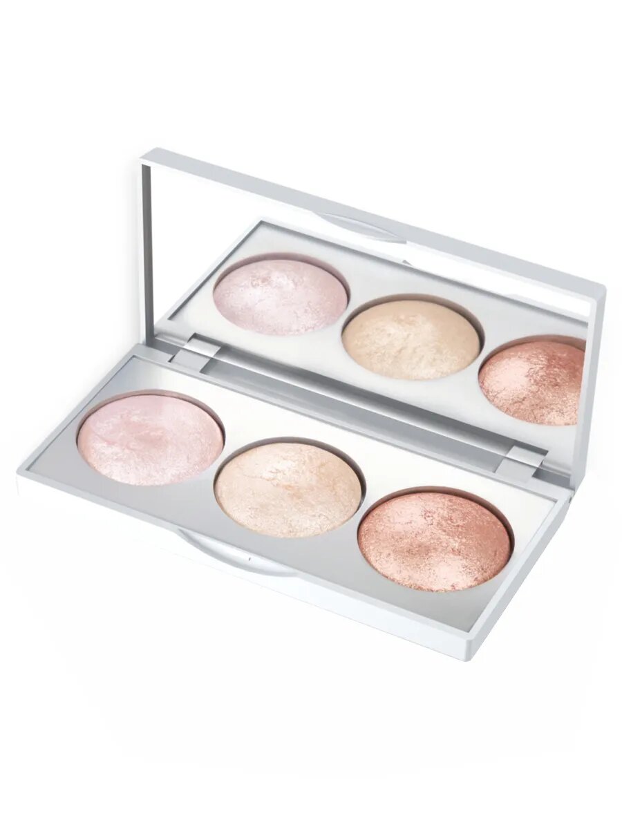 Палетка для стробинга Golden Rose Strobing Highlighter Palette 3*2,8г