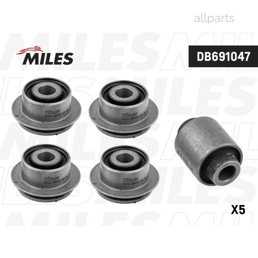 MILES DB691047 Сайлентблок рычага SUBARU FORESTER/IMPREZA/LEGACY зад. подв. верх.(к-т 5шт.)