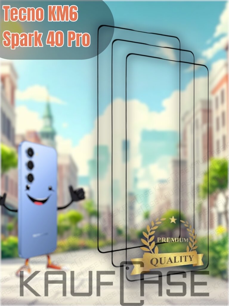 Стекло 3 шт для экрана Tecno Spark 40 Pro
