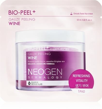 Отшелушивающие салфетки для лица Neogen Dermalogy Bio-Peel+ Gauze Peeling Wine, 8 шт.