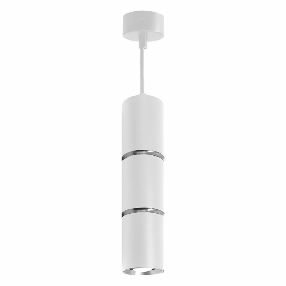 Светильник подвесной MR16 GU10 35 Вт белый с хромом 55 180 ML1868 Barrel ZEN levitation (2шт) Feron 48648