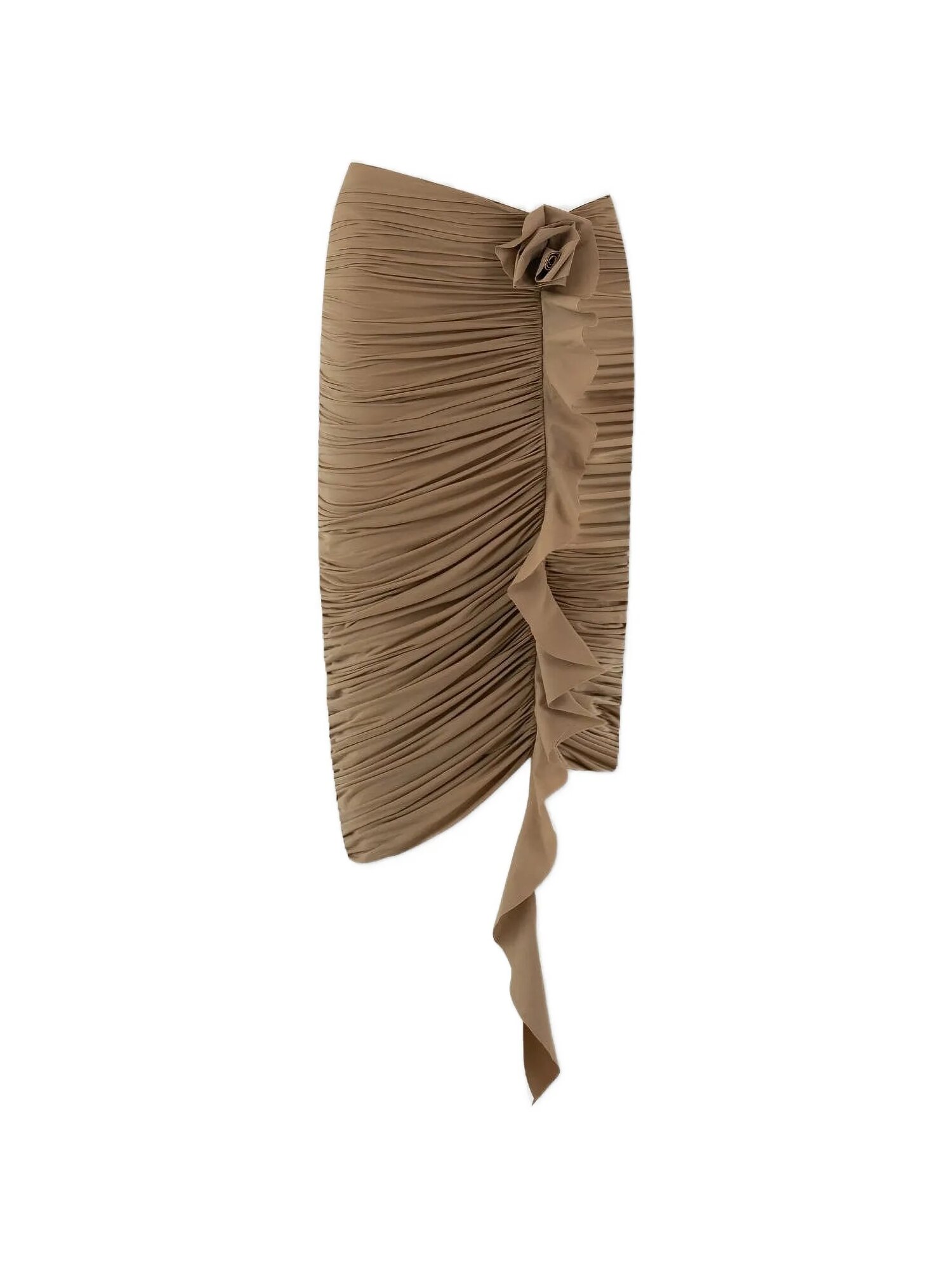 Накидка Ruched ruffled beach cover-up