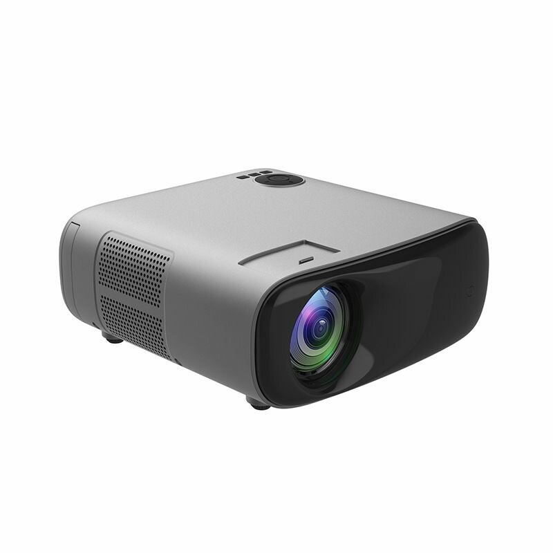Проектор Проектор TRANSJEE A70 1920*1080P Full HD Поддержка 4K 20000 люмен Android 9.0 WIFI беспроводной тот же экран, 1LCD, серый