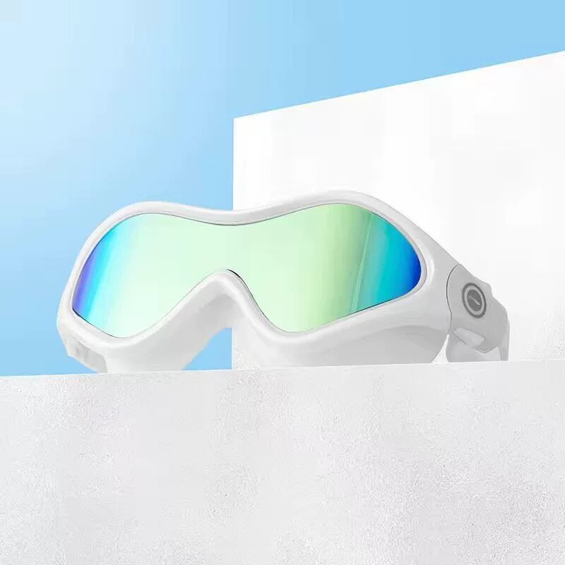 Li Ning очки для плавания в большой оправе для мужчин и женщин, водонепроницаемые и противотуманные очки высокой