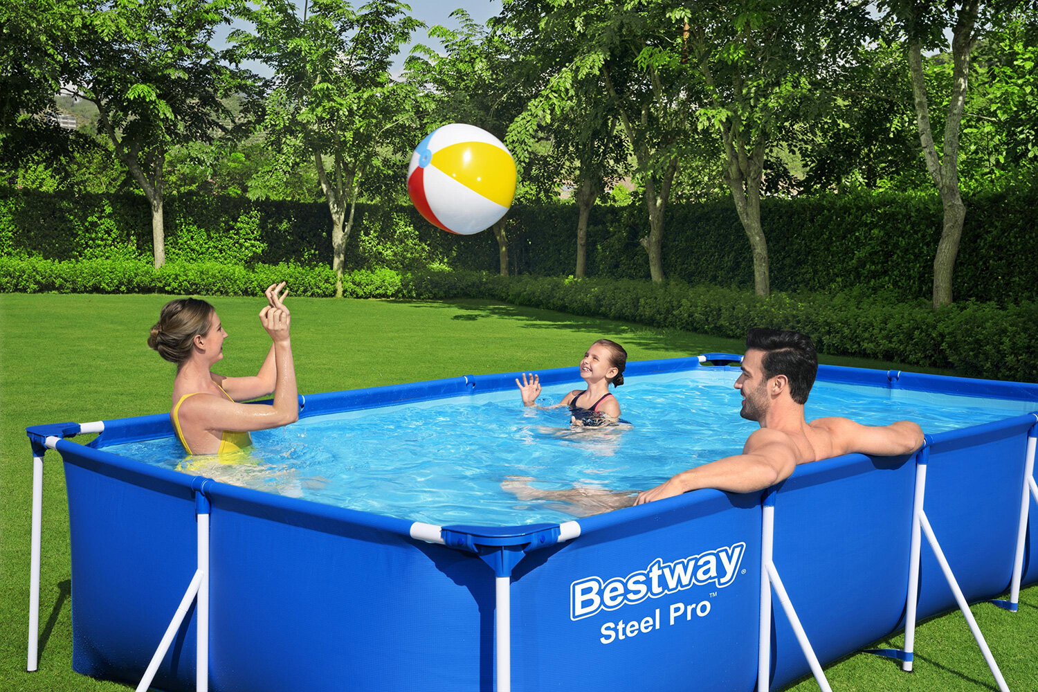 Бассейн Bestway Steel Pro 56405, каркасный, 400x211x81 см, трехслойная сталь