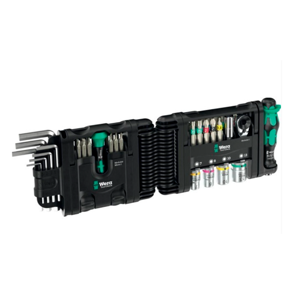 Набор инструмента Tool-Check Modular Set 1 , 50 пр, биты 1/4" и 4 мм, трещотка, Г-образные ключи, отвёртки-битодержатели