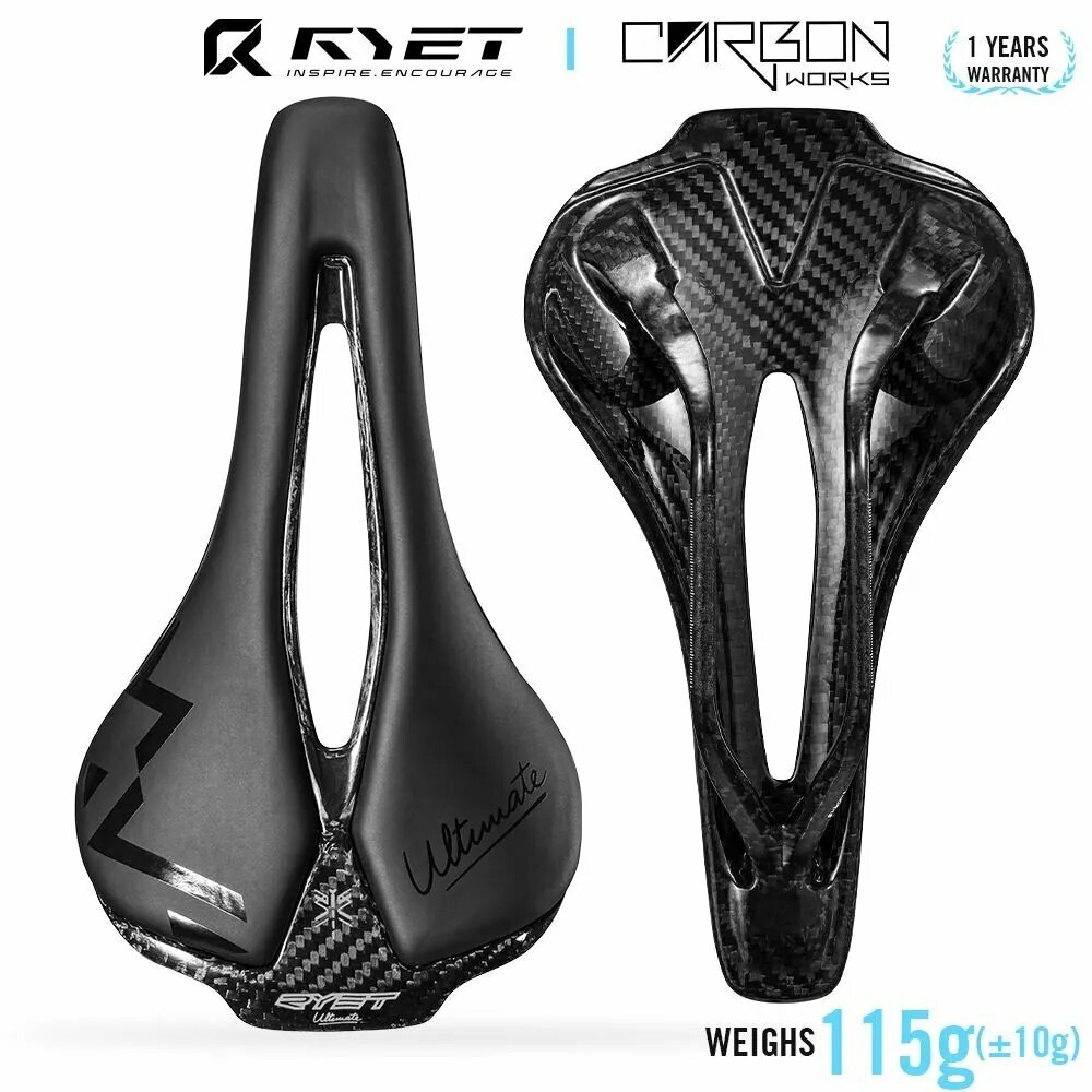 Велосипедное седло RYET Full Carbon с 3D-печатью карбоновое 3D-напечатанное велосипедное сиденье МТБ гравийное шоссейное седло велозапчасти