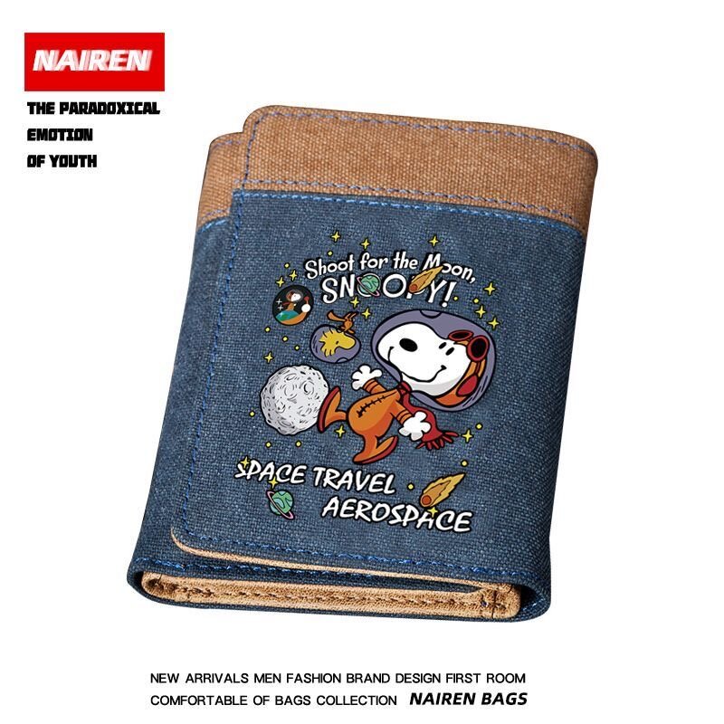 Кошелек MINISO Snoopy（Портативная кожаная сумка для хранения, популярная в Северной Европе в 2026 году,） (Цвет товара: снупи; Размеры (ШxГxВ): 2x8x11.5 см)