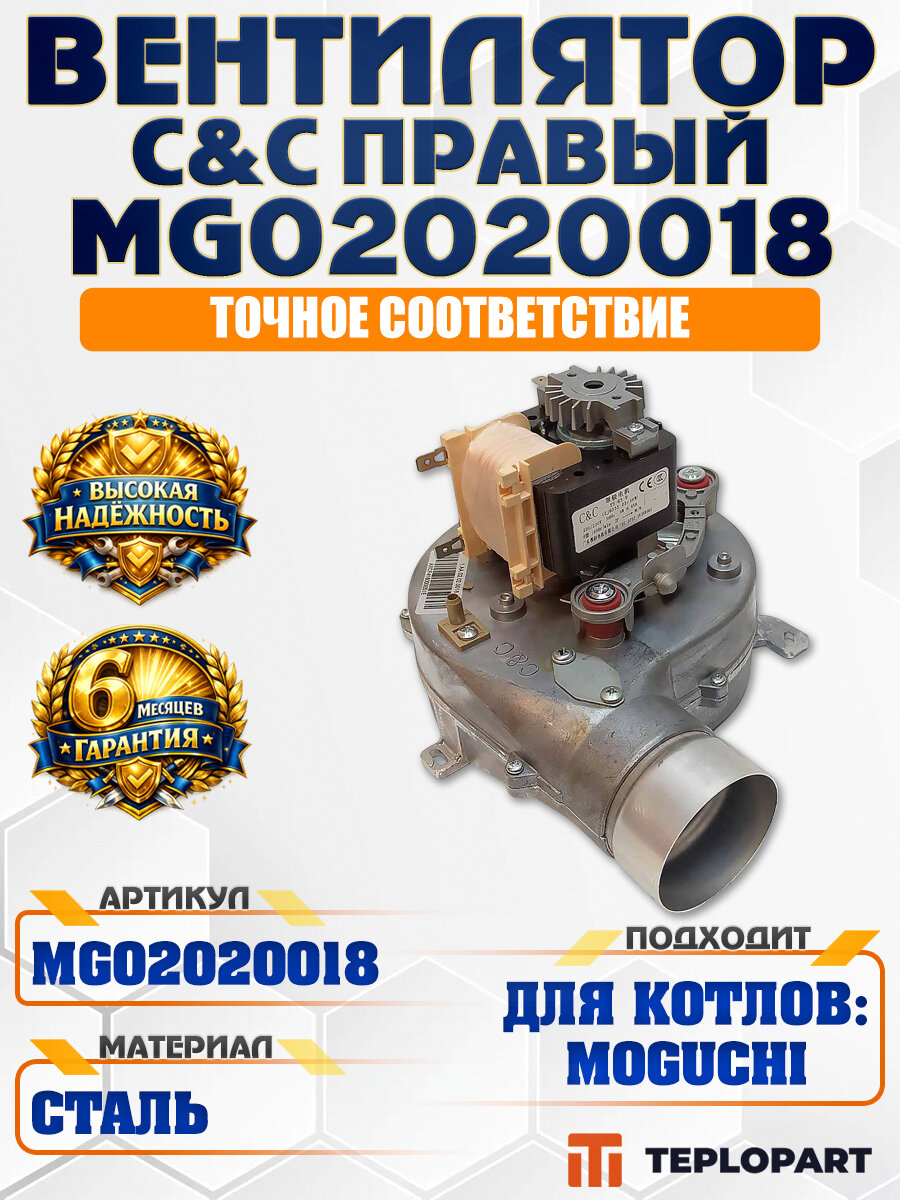 Вентилятор MOGUCHI GBN40F (2023г.), MG02020018