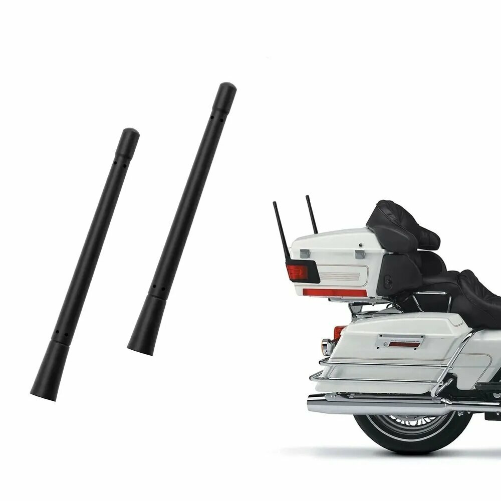 2 шт. 7-дюймовая короткая замена антенны для мотоциклов Harley Davidson 1989-2024 Tour Glide