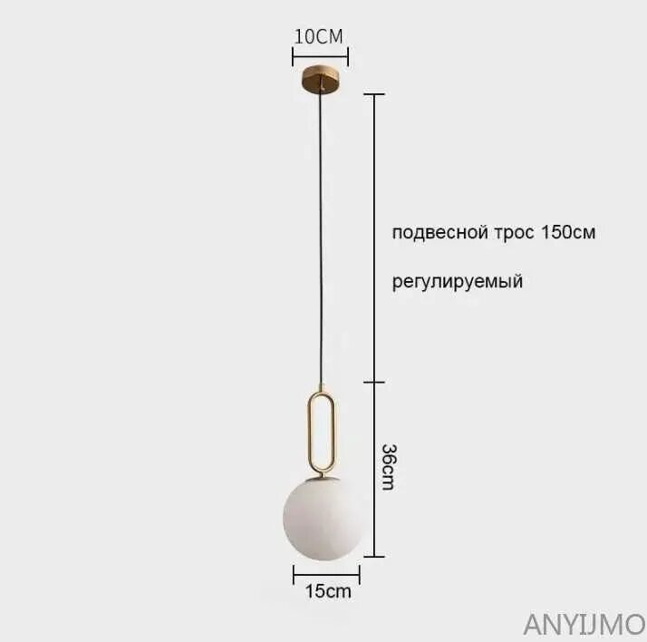 TONYBUNY Люстра, E27, 7 Вт — фото 1