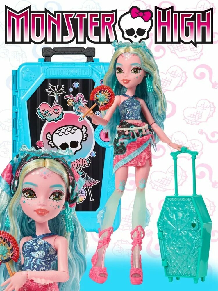 Шарнирная кукла Monster High Skulltimate Secrets Gore-geous Oasis JDR51 Лагуна Блю Монстер Хай Mattel