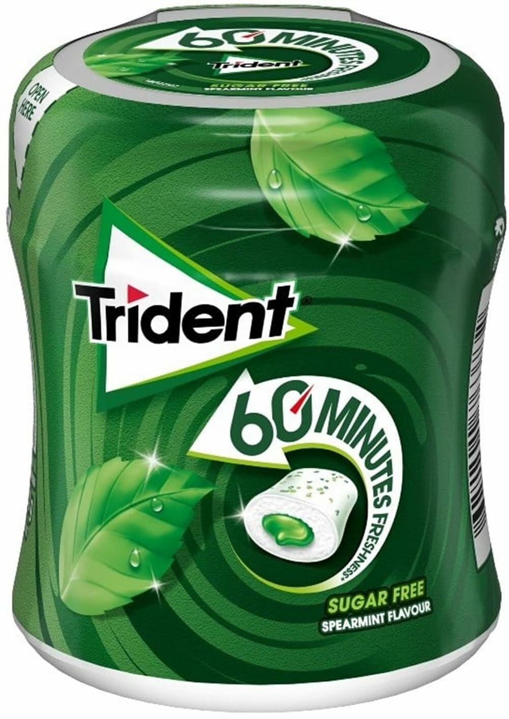 Жевательная резинка Trident 60 Minutes Spearmint 72г