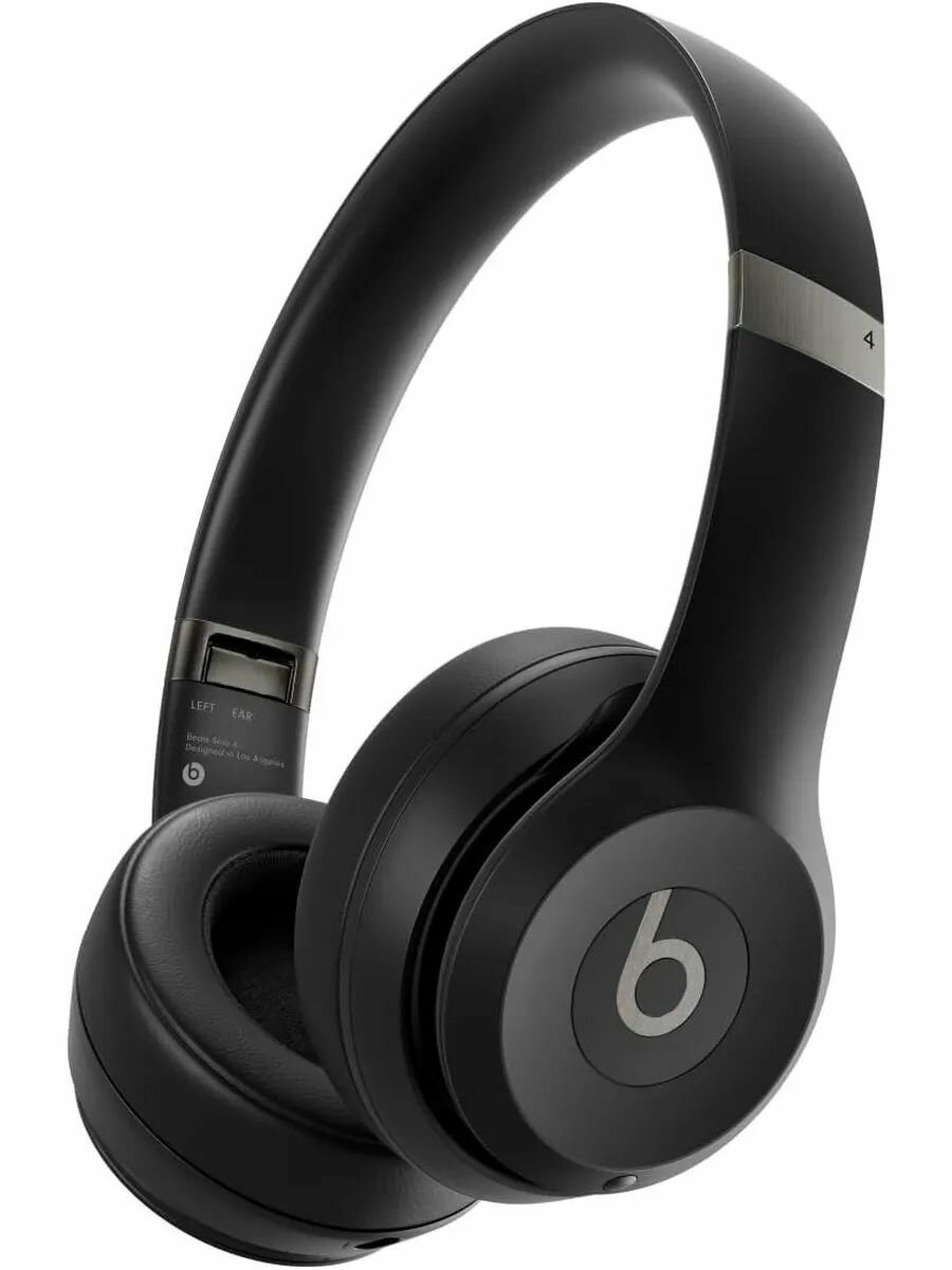 Наушники Beats Solo 4 Black, накладные, Bluetooth, игровые, 50ч работы, складные, чёрные