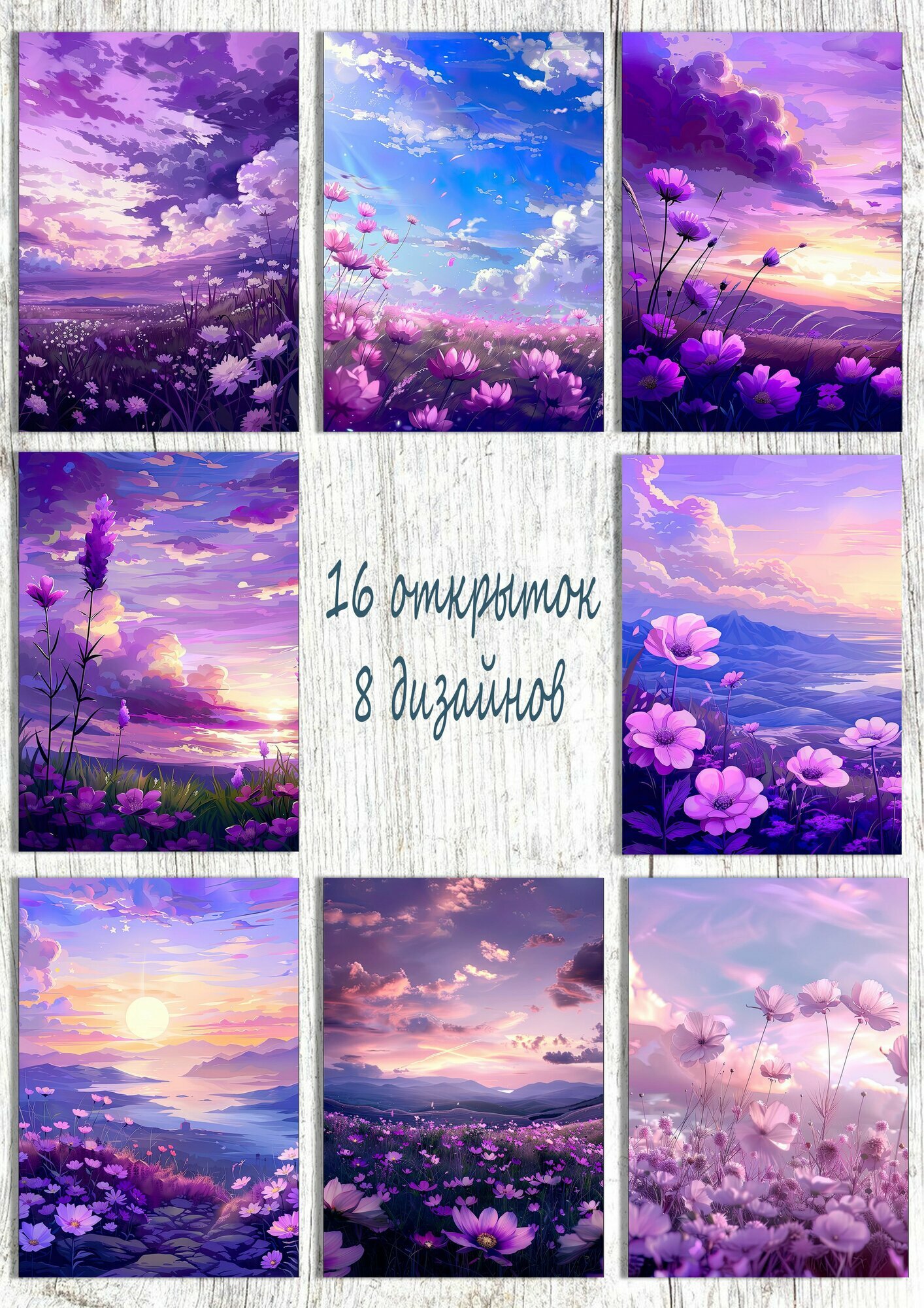 Открытки природа 16 штук