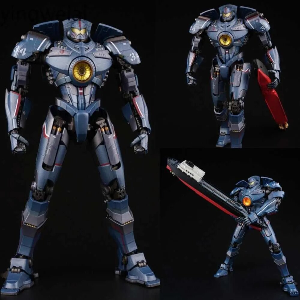 Фигурка Тихоокеанский рубеж Бродяга с кораблем / Pacific Rim NECA Gipsy Danger Подарки для болельщиков 18 см yingweiai