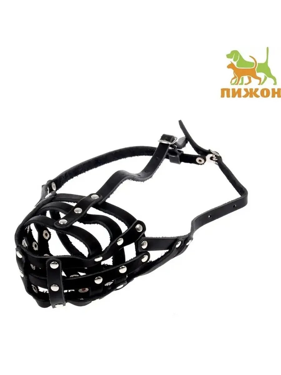 Кожаный намордник для крупных пород