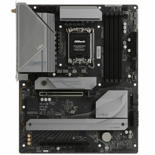 Материнская плата ASRock B860 LiveMixer WiFi - LGA 1851, Intel B860, 4xDDR5-5600 МГц, 1xPCI-Ex16, 3xM.2, Micro-ATX
