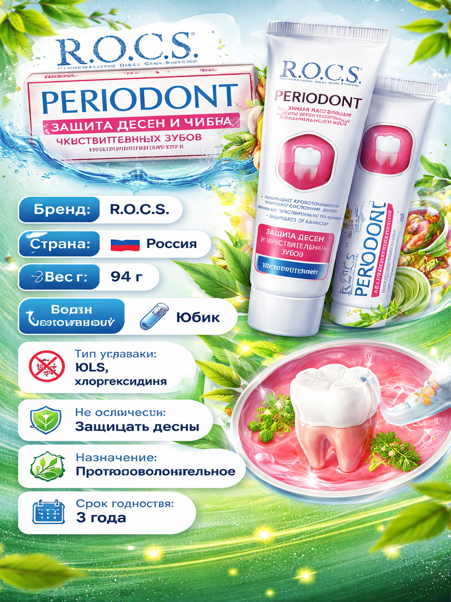 Паста зубная R.O.C.S. Periodont, 94г