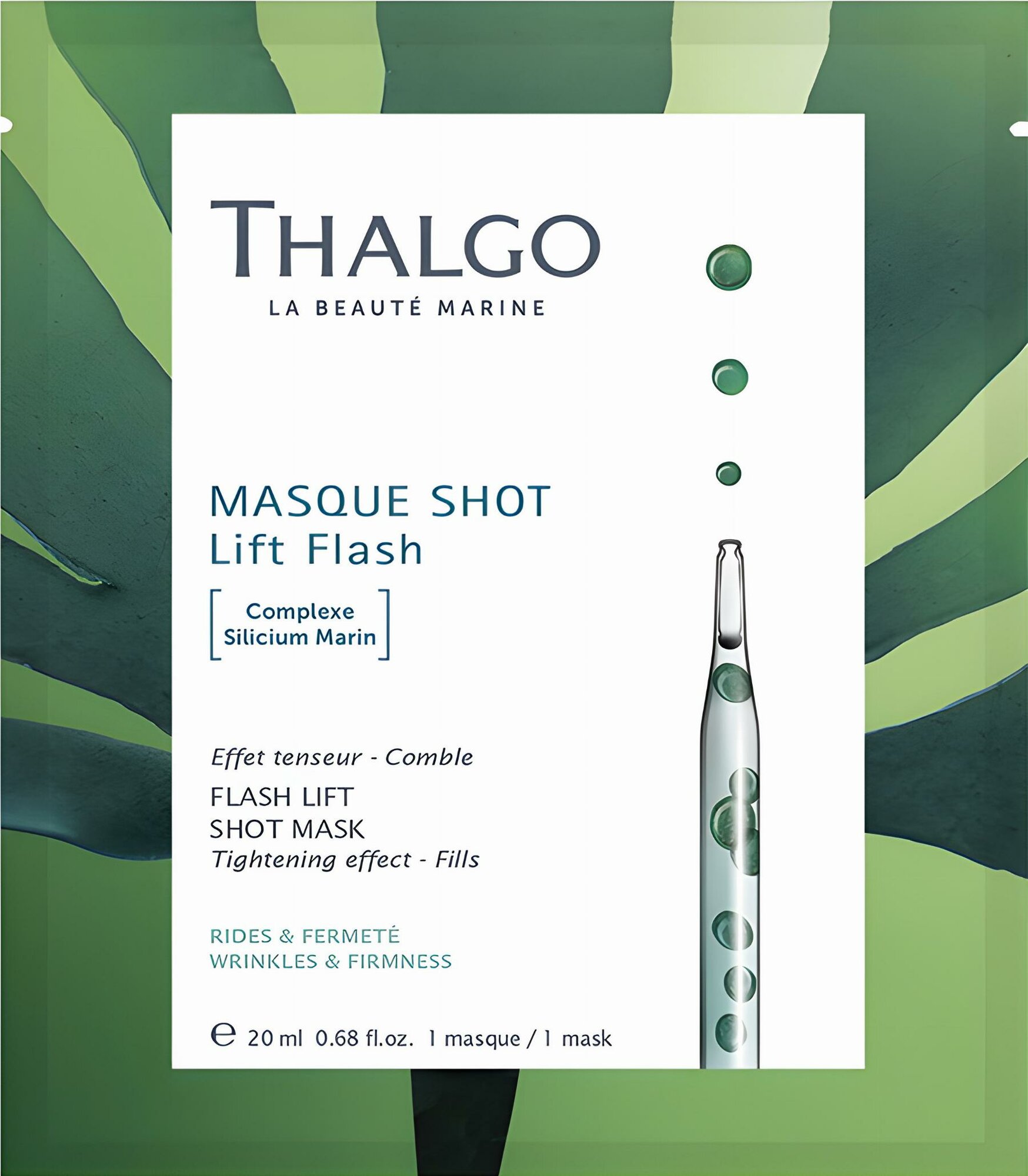 Thalgo Омолаживающая экспресс-маска "Интенсивный лифтинг" Flash Lift Shot Mask 10*20g