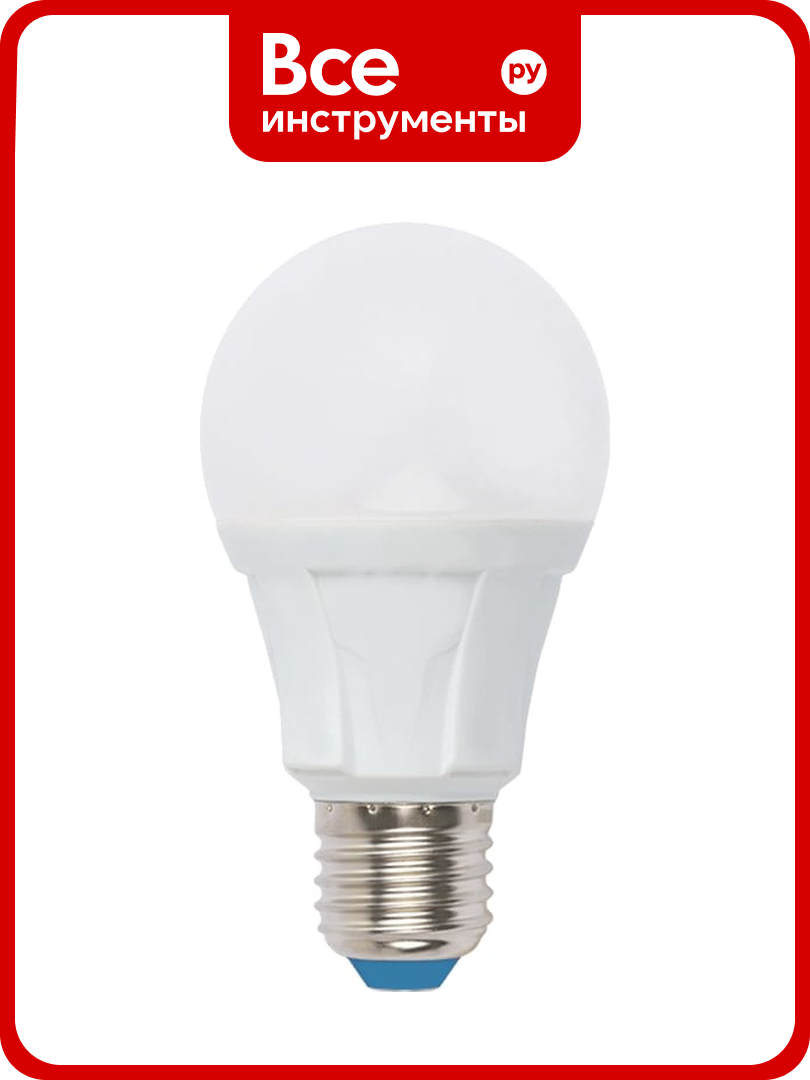 Светодиодная диммируемая лампа Uniel LED-A60 10W/6500K/E27/FR/DIM PLP01WH форма А UL-00004285