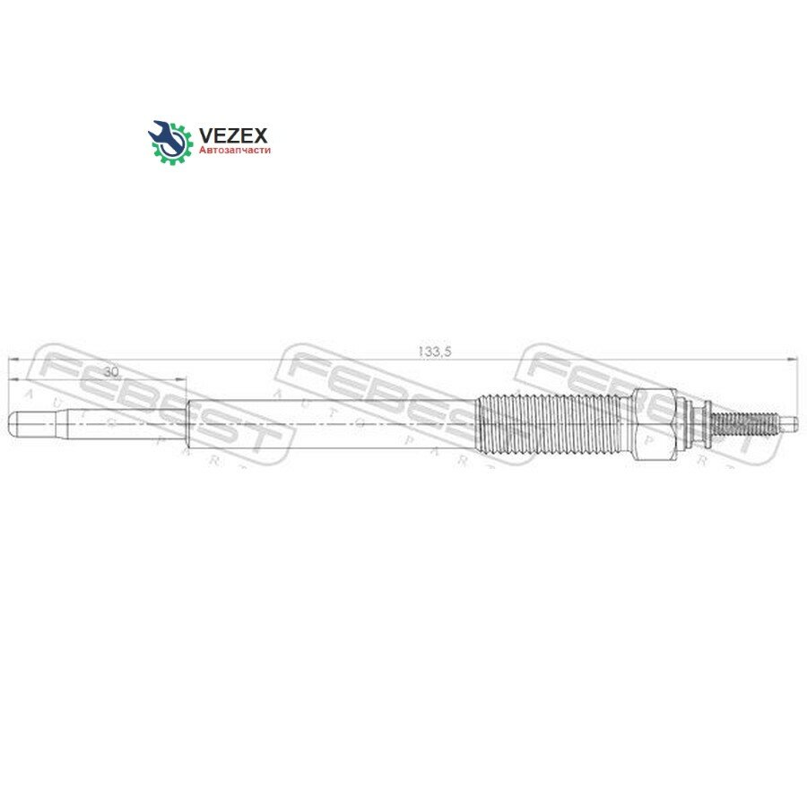 FEBEST 12642-003 свеча накаливания