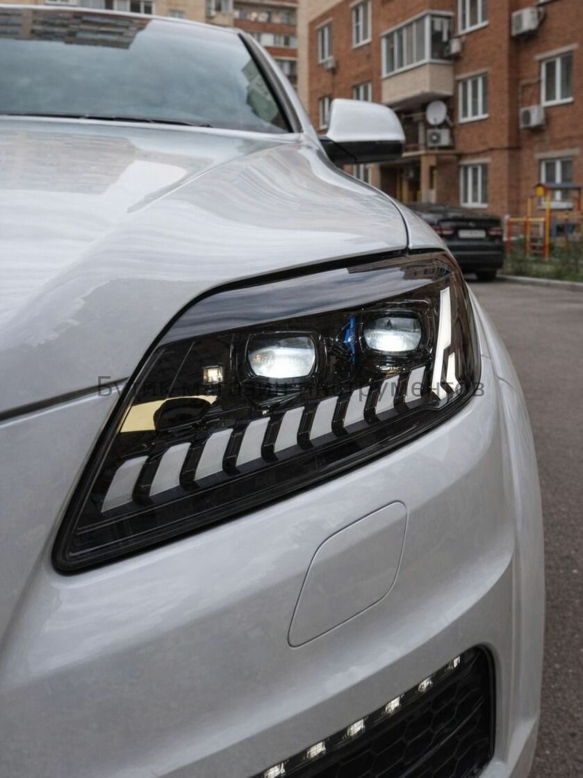 Фары автомобильные, 2 шт, арт. Audi Q7 4L (2005-2009) с AFS в стиле 2024