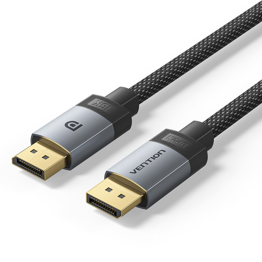 Кабель DisplayPort 2.1 16К NVIDIA G-SYNC длина 1,5 метра, Vention, 8K@240 Гц, 4K@360 Гц, 54 Гбит/с, HDR, для игрового монитора, арт. HGBHG
