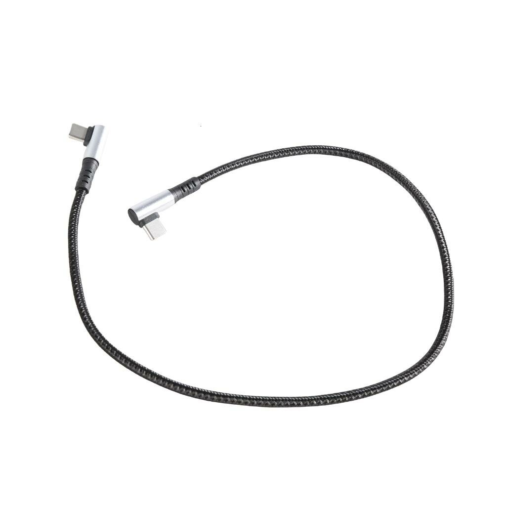 USB-C кабель 66 Вт, 0.25m - двойной локоть