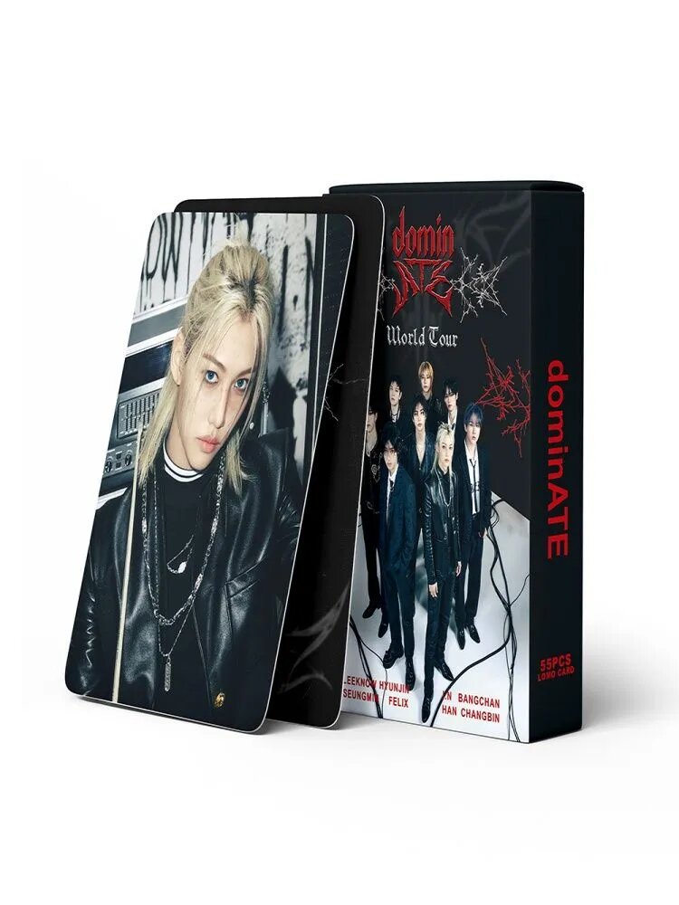 STRAY KIDS LOMO Cards 55 шт. Альбом K-POP DOMINATE Мини STRAYKIDS Фотокарточки 2024 WorldTour SKZOO Коллекционный постер для фанатов SKZ Открытка