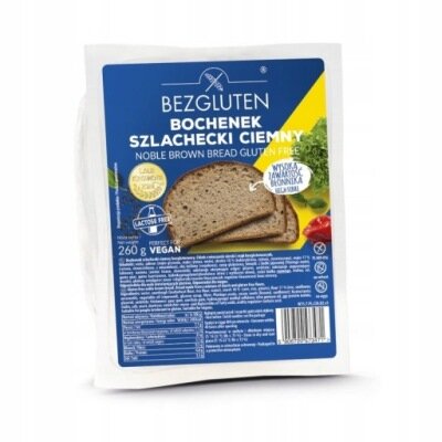 Безглютеновый темный благородный хлеб Bezgluten 3шт x 260г