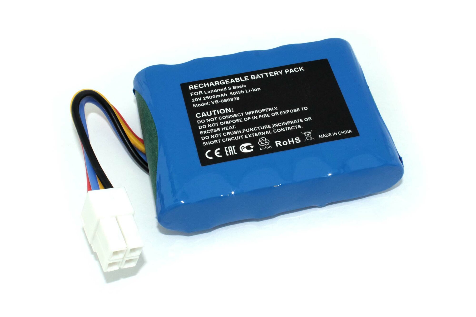 Аккумулятор для пылесоса и газонокосилки Worx Landroid S Basic 2500mAh, 20V Li-ion