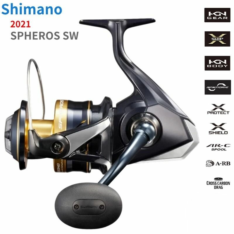 2021 SHIMANO SPHEROS SW 6000HG 5.7 Катушка для рыболовных снастей