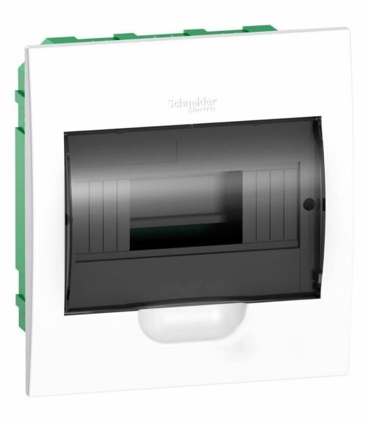 Бокс встраиваемый City9 Box 1 ряд 8мод. с прозр. дверцей SE EZ9E108S2FRU
