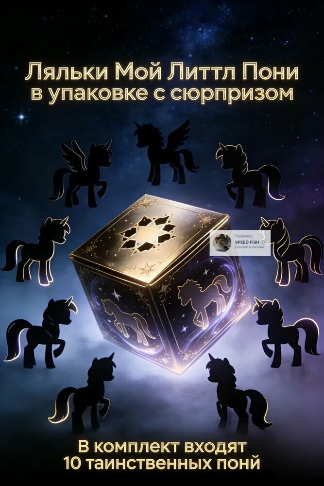 Случайная доставка 10 шт. Фигурка мой маленький пони , My Little Pony