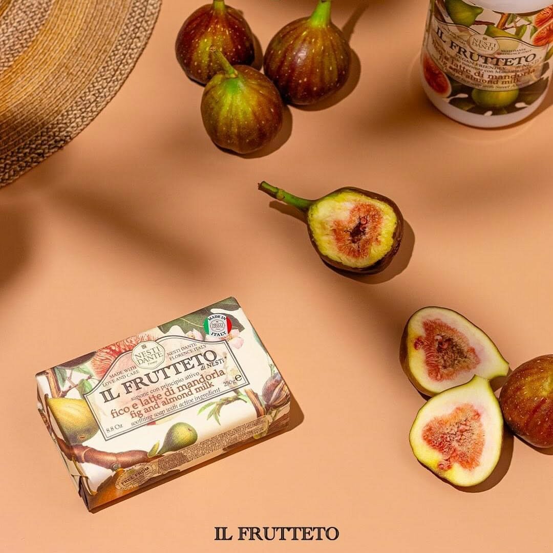 Твердое мыло Nesti Dante "Il Frutteto", с ароматом инжира и миндального молока, 270г
