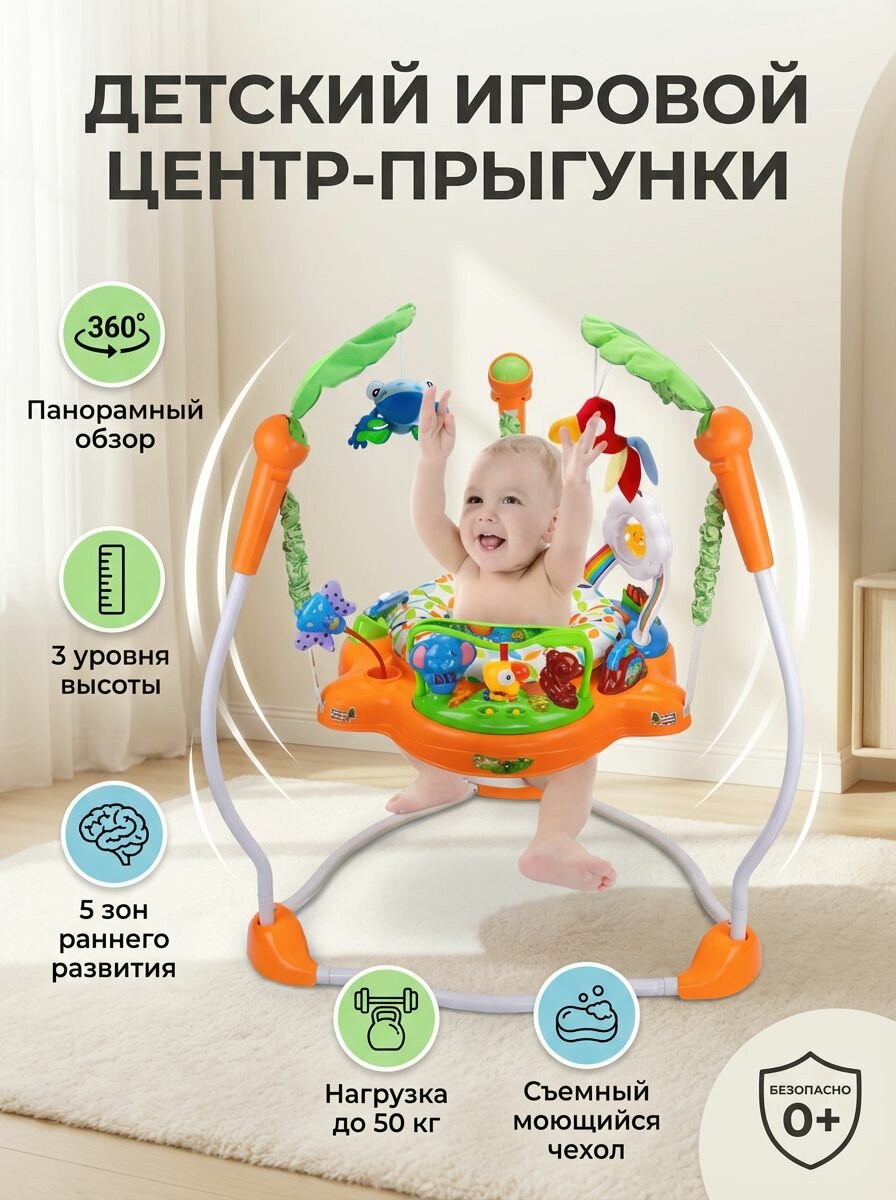 Прыгунки до 15кг, вращение на 360 с музыкой
