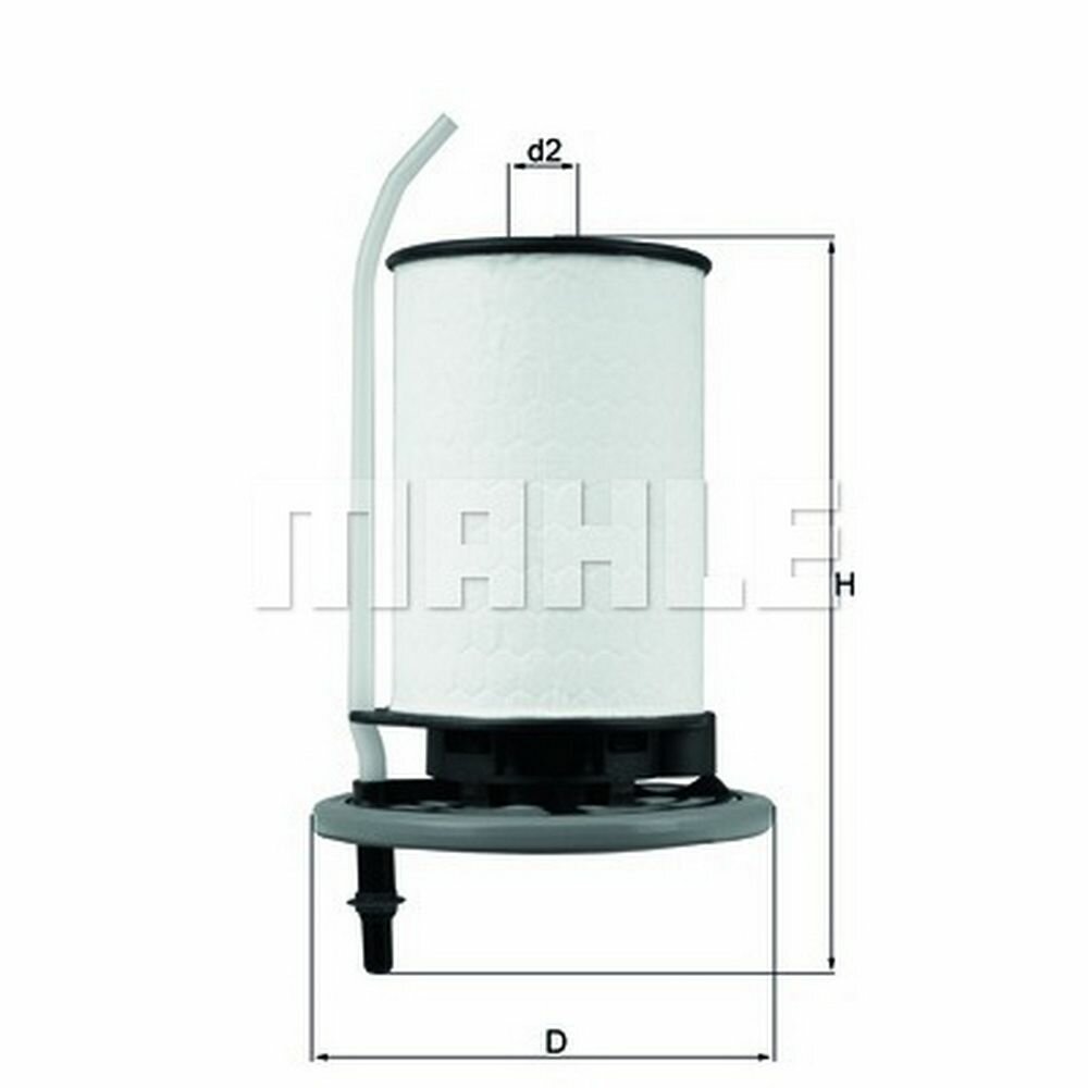 Фильтр топливный PSA+FIAT LCV 2011- mot.TDCI KNECHT/MAHLE KX 398
