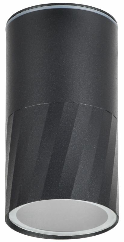 Светильник 5222 GU10 IP65 уличный потолочный черн. IEK LT-UPU0-5222-GU10-1-K02