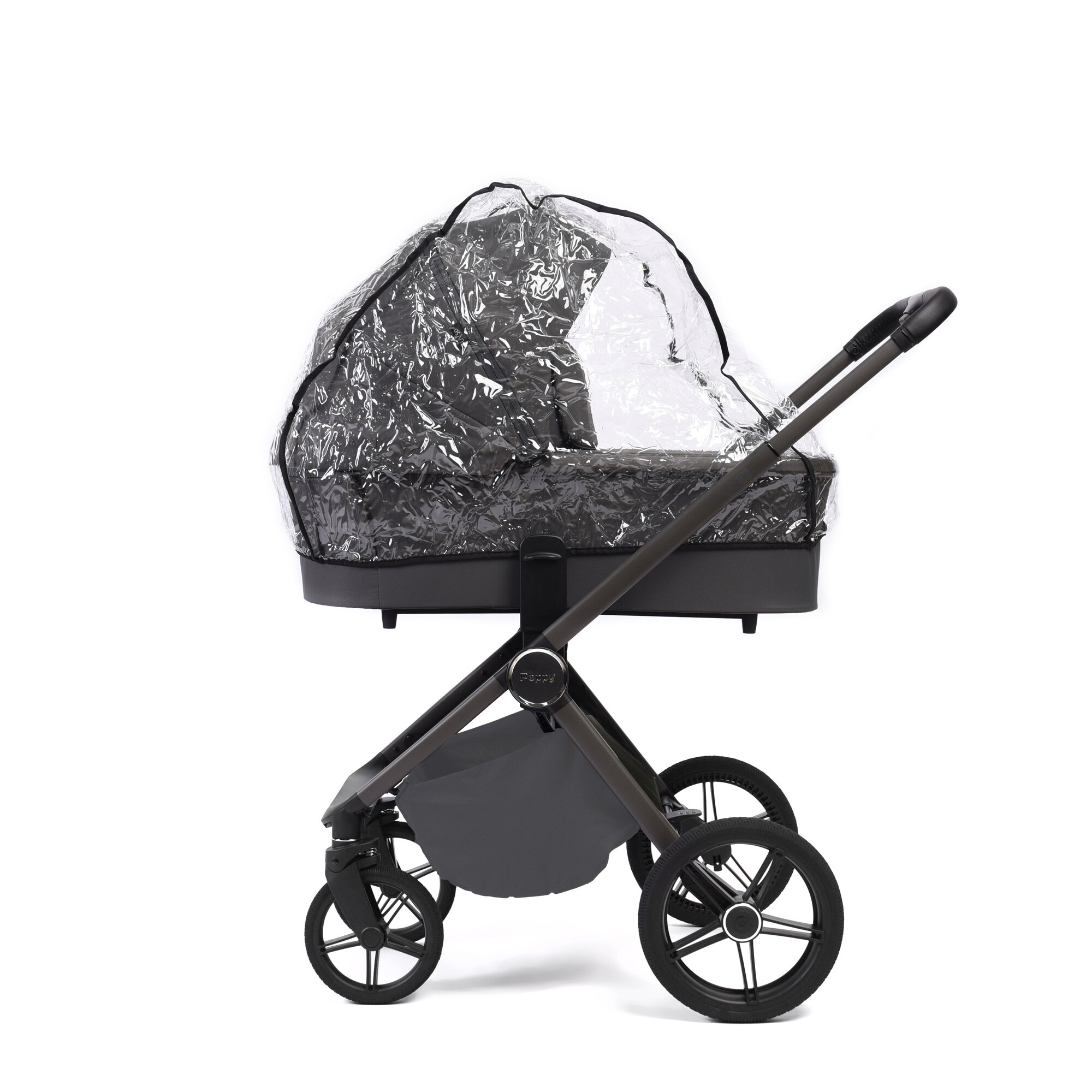 Коляска 2в1 Peppy Monaco Plus Antrazit, складная, серая рама