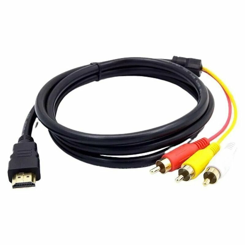Кабель HDMI папа 3-канальный RCA аудио/видео компонентный