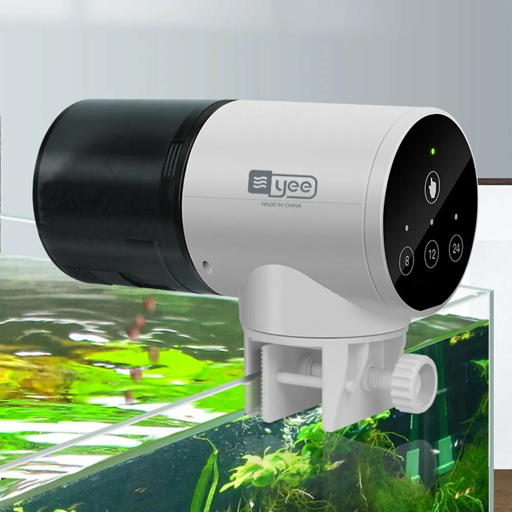 Умная кормушка Smart Feeder YEE YSQ-730 для рыб и рептилий / Автокормушка с таймером 8-12-24 час