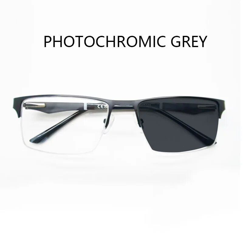Очки фотохромные серые мужские, Black Photochromic, +2.75