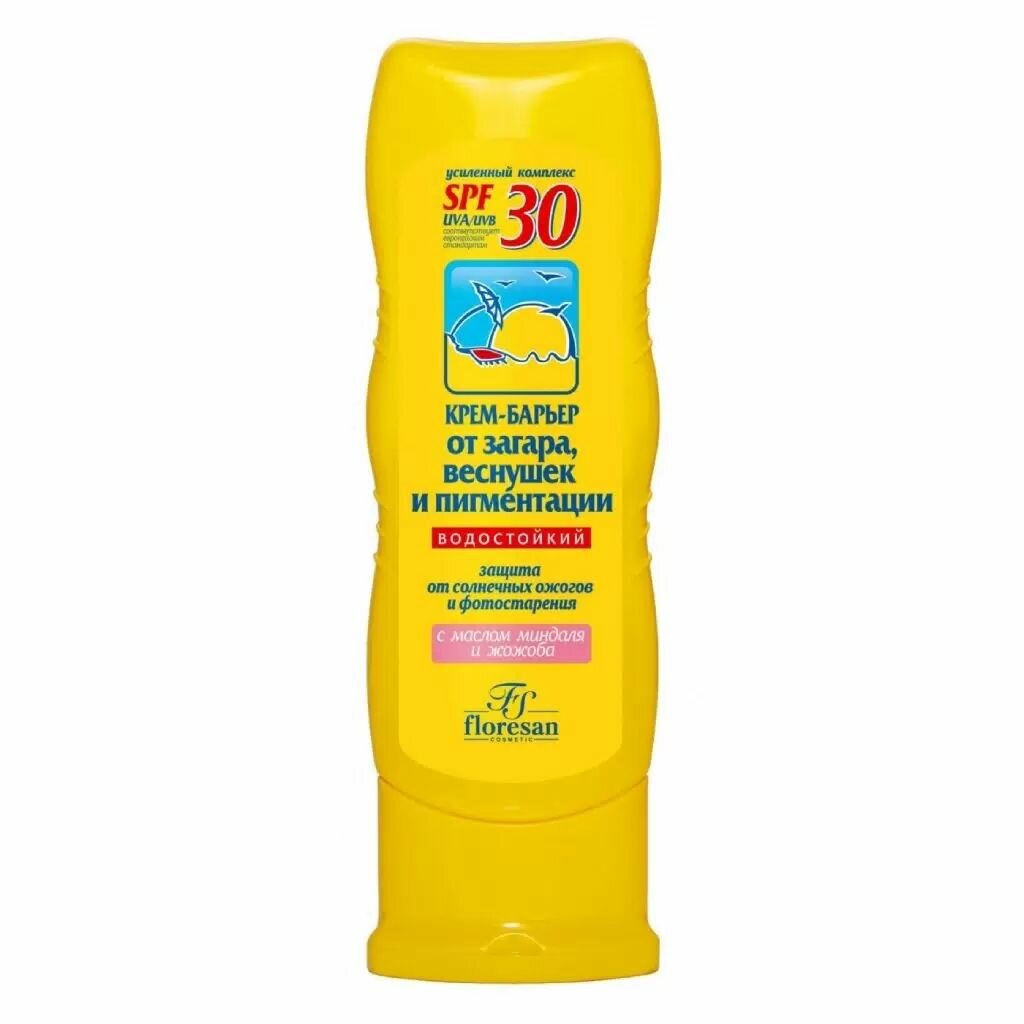 Крем Floresan Барьер водостойкий SPF 30 от загара и пигментации 125 мл
